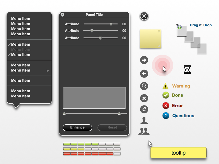 Mac Os X Ui Kit For Visio Omnigraffle Fireworks Illustrator 